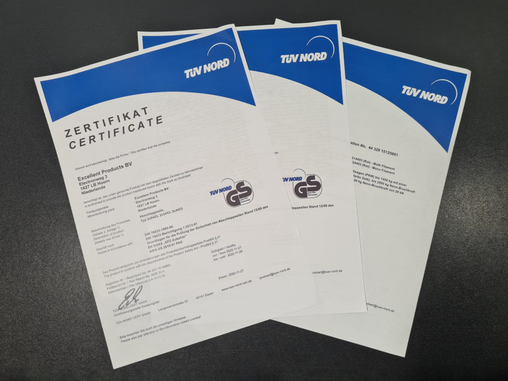 TUV Certificaat - Jumbo Cargo Products